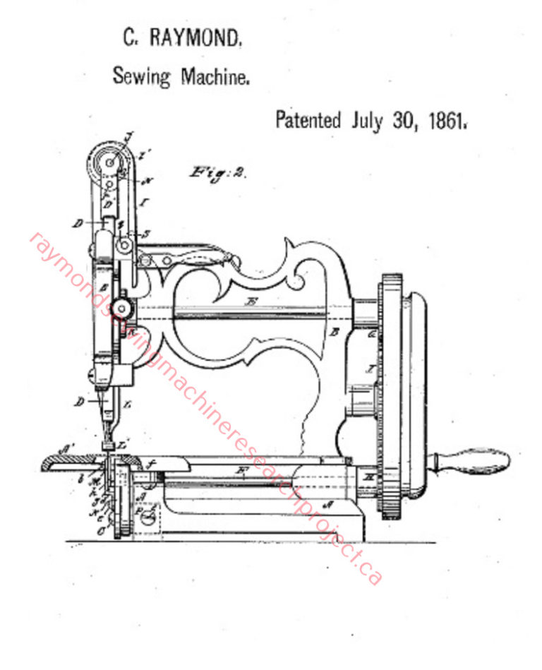 Charles Raymond Sewing Machine Home - History